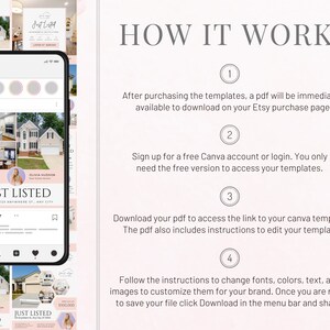 20 Pink Just Listed Social Media Posts | Realtor Instagram Post ...