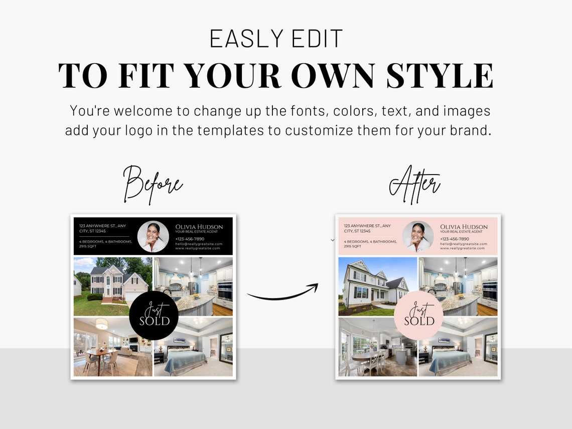 60 Just Sold Social Media Posts | Just Sold Instagram Post Templates ...