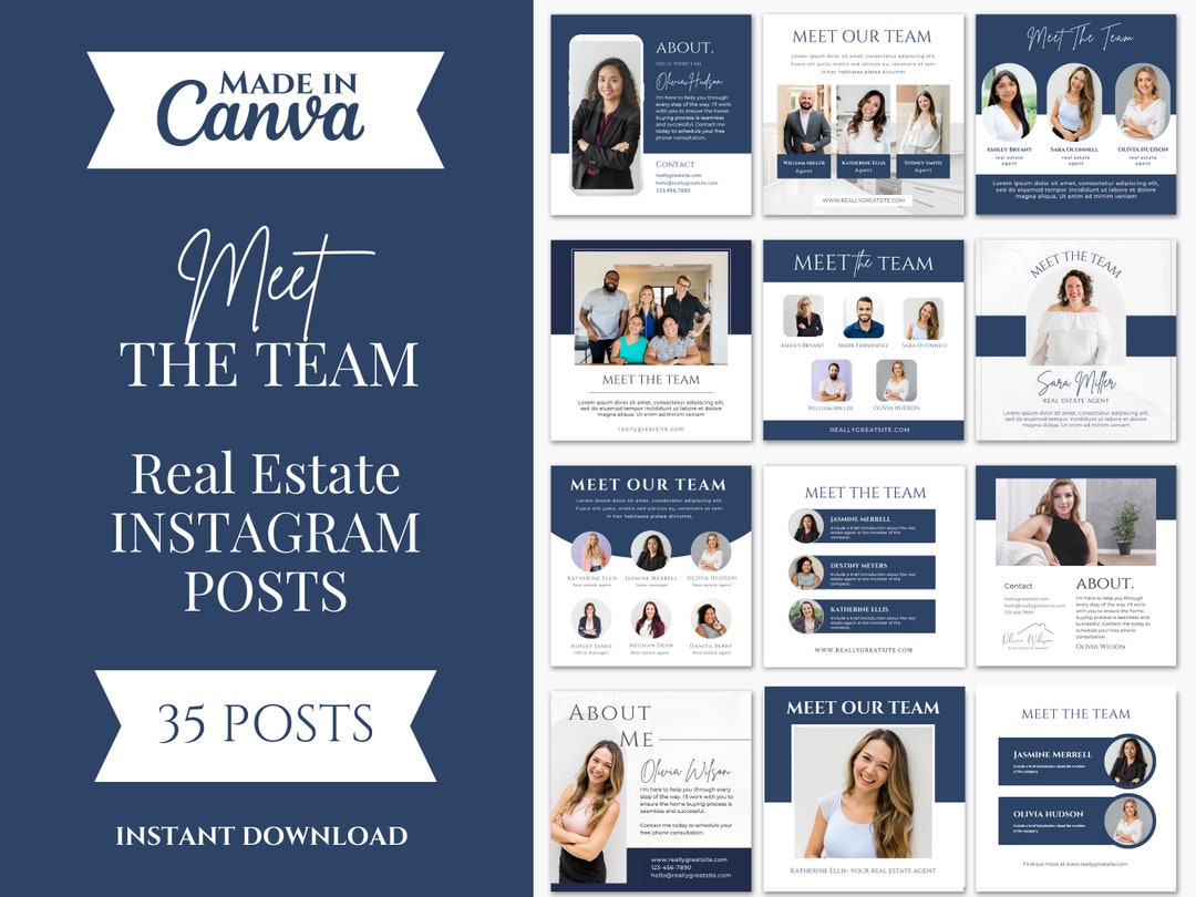 35 Meet the Team Social Media Posts | Real Estate Instagram Posts ...