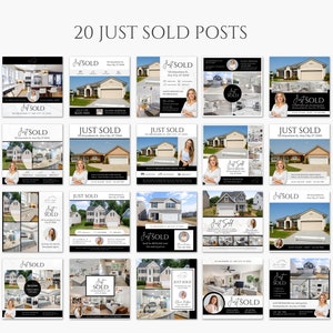 240 Real Estate Social Media Posts | Just Sold Posts | Under Contract ...