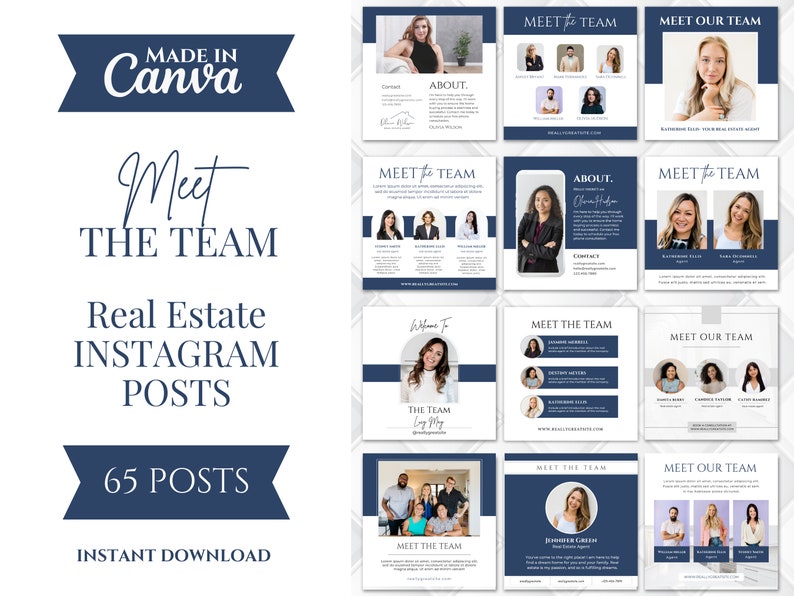65 Meet the Team Social Media Posts | Real Estate Instagram Posts ...