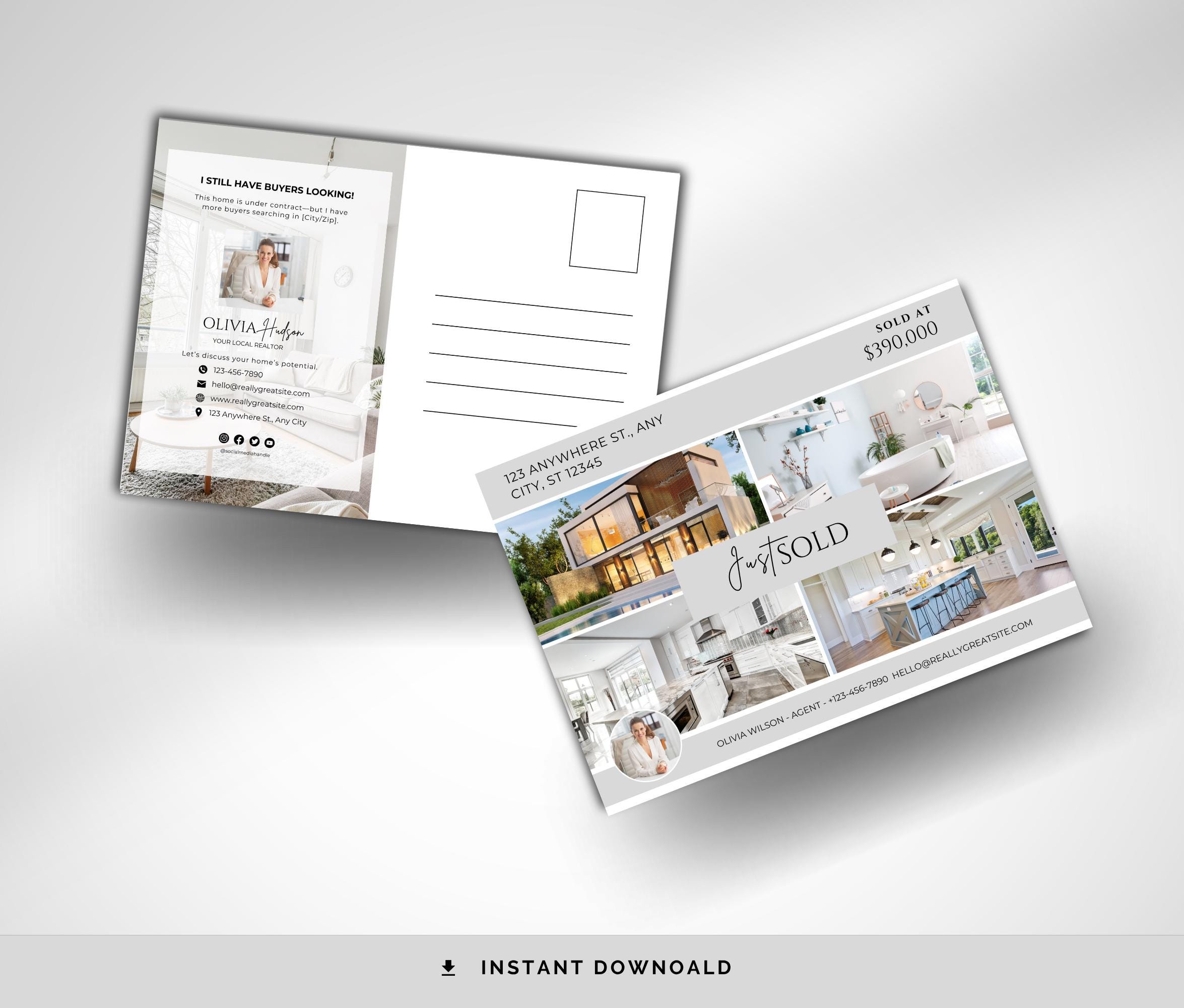 20+ Just Sold Postcards | Realtor Farming Postcards | Real Estate ...