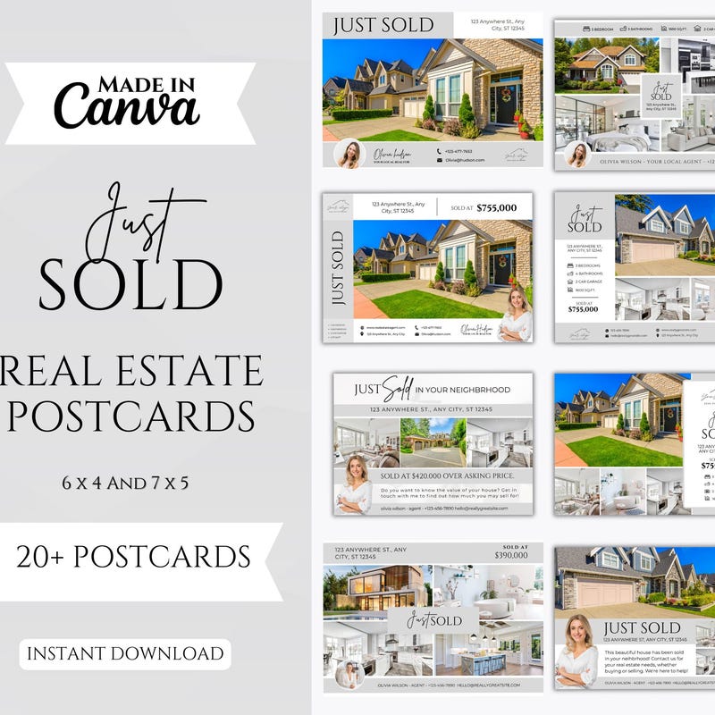Real Estate Postcard - Etsy