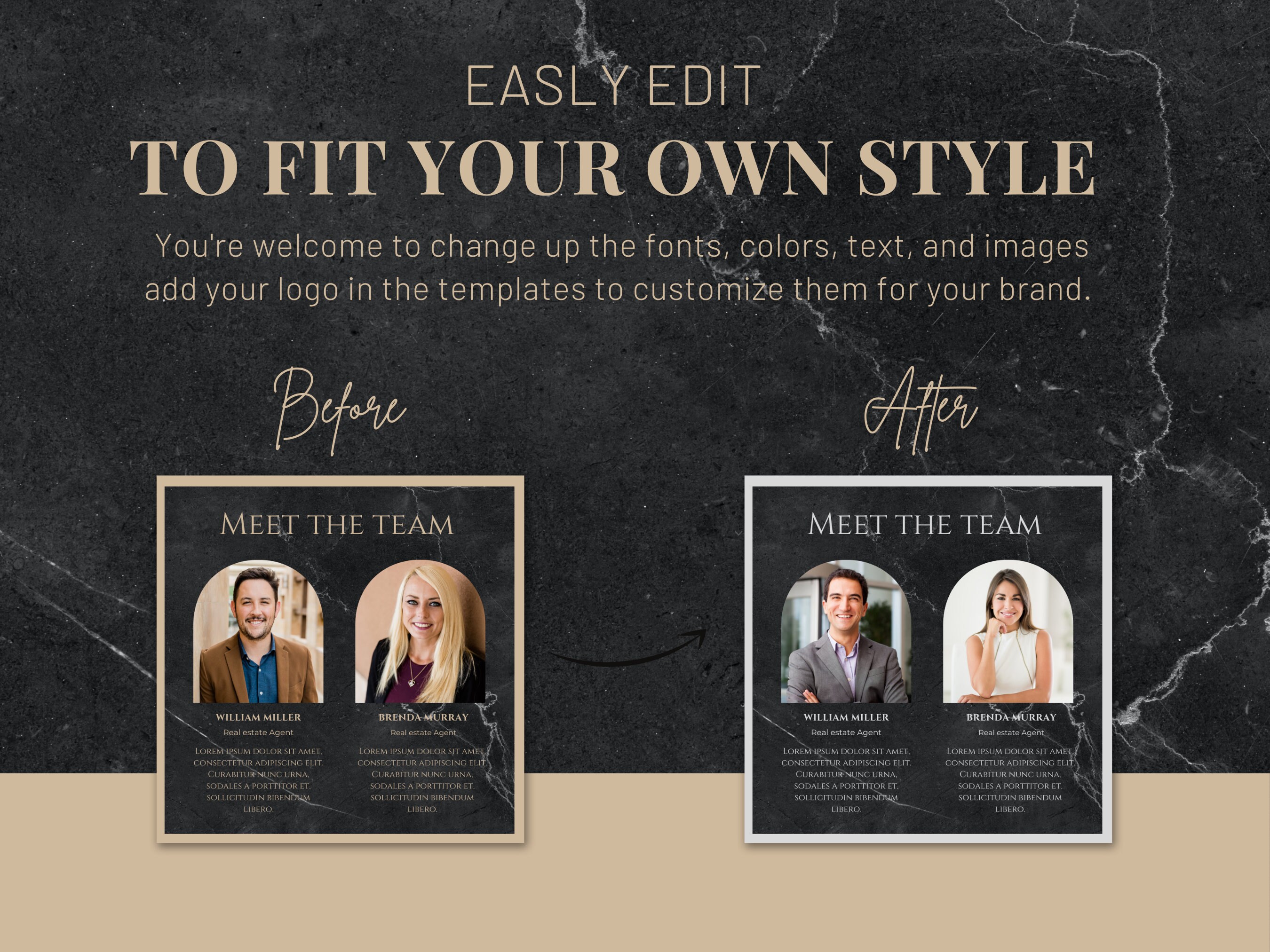 40 Marble Meet the Team Social Media Posts | Real Estate Instagram ...