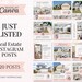 20 Pink Just Listed Social Media Posts Realtor Instagram Post Templates ...
