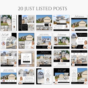 120 Real Estate Social Media Posts | Just Listed, Just Sold, Open House ...