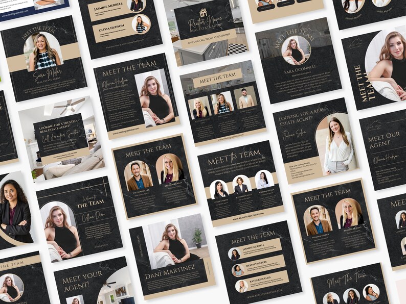 40 Marble Meet the Team Social Media Posts | Real Estate Instagram ...