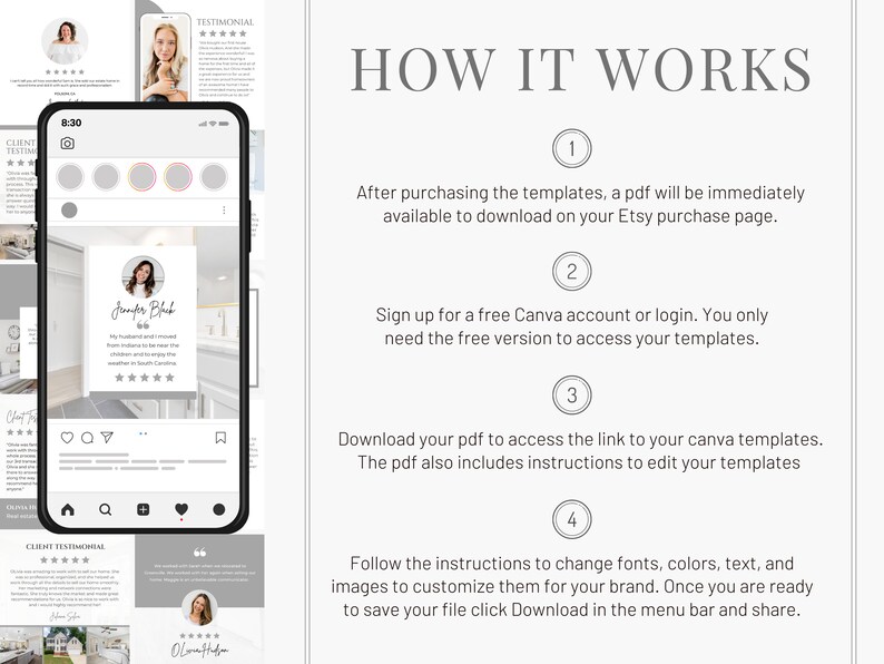 30 Client Testimonial Instagram Posts | Real Estate Marketing | Real ...