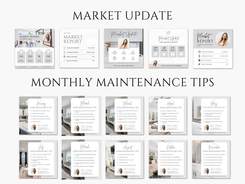 430 Real Estate Social Media Posts Bundle Realtor Social Media ...