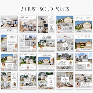 120 Real Estate Social Media Posts | Just Sold Posts | Under Contract ...