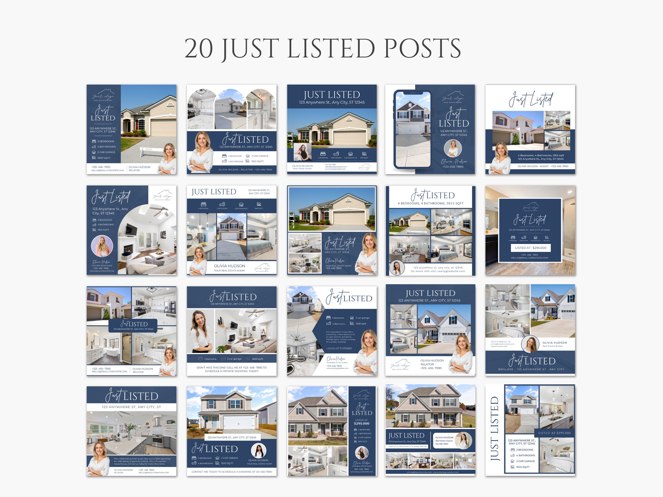 120 Real Estate Social Media Listing Posts | Just Listed Posts, Under ...