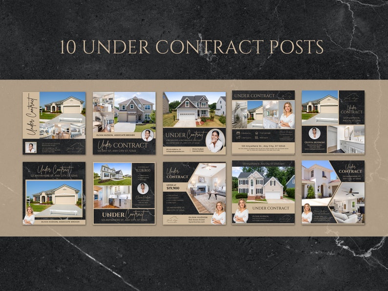 60 Marble Real Estate Social Media Posts | Real Estate Listing Update ...