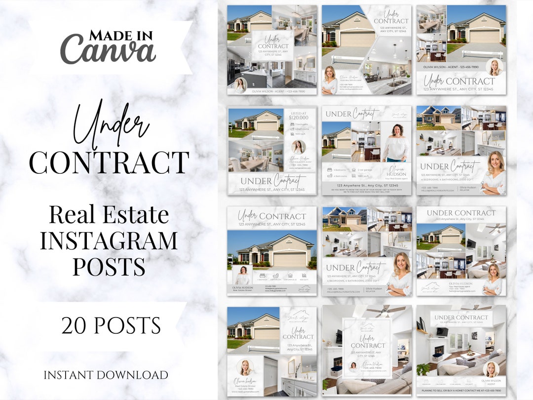 20 Marble Under Contract Social Media Posts | Under Contract Instagram ...