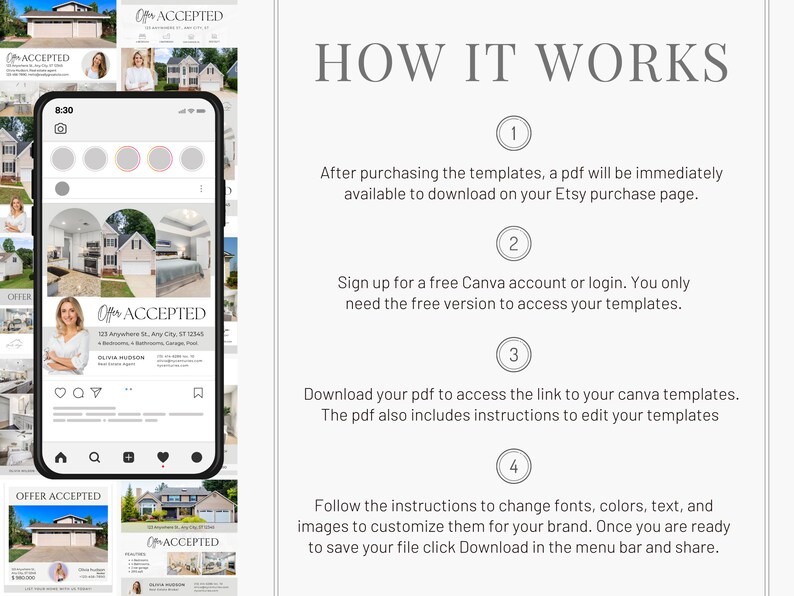 20 Offer Accepted Social Media Posts | Under Contract Instagram Posts ...