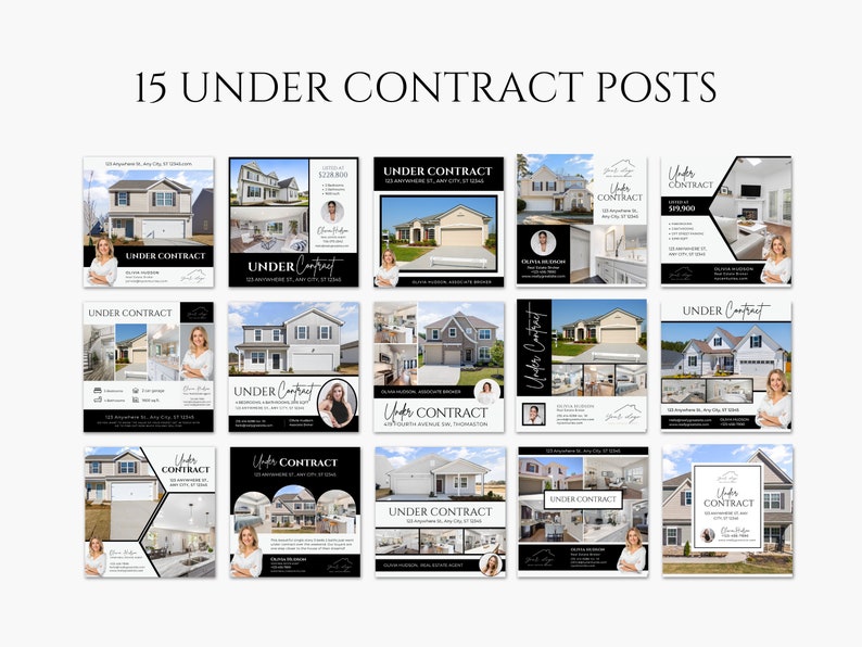 90 Real Estate Social Media Listing Update Posts | Black Listing ...