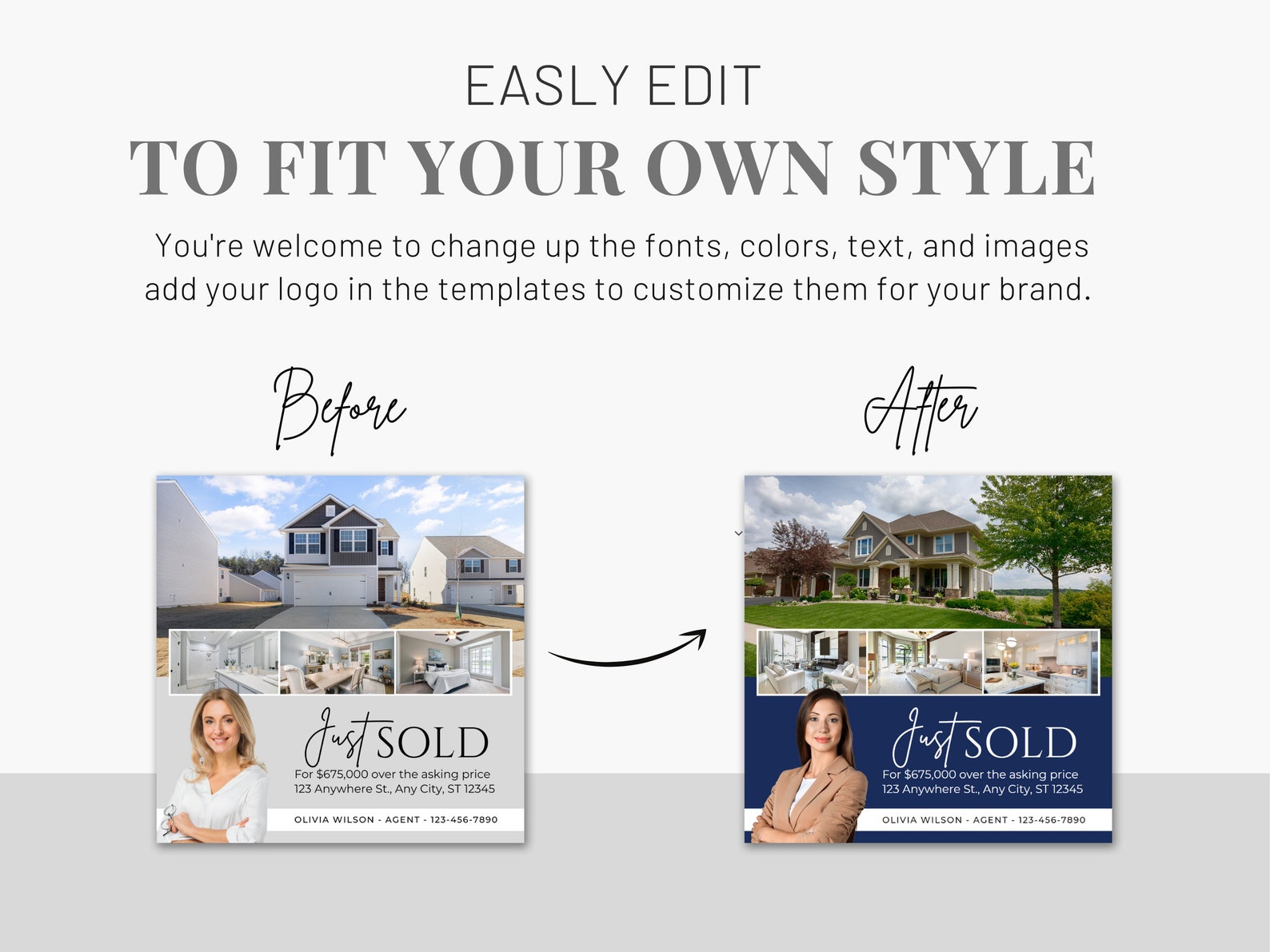 480 Real Estate Social Media Posts | Just Listed Posts | Just Sold ...