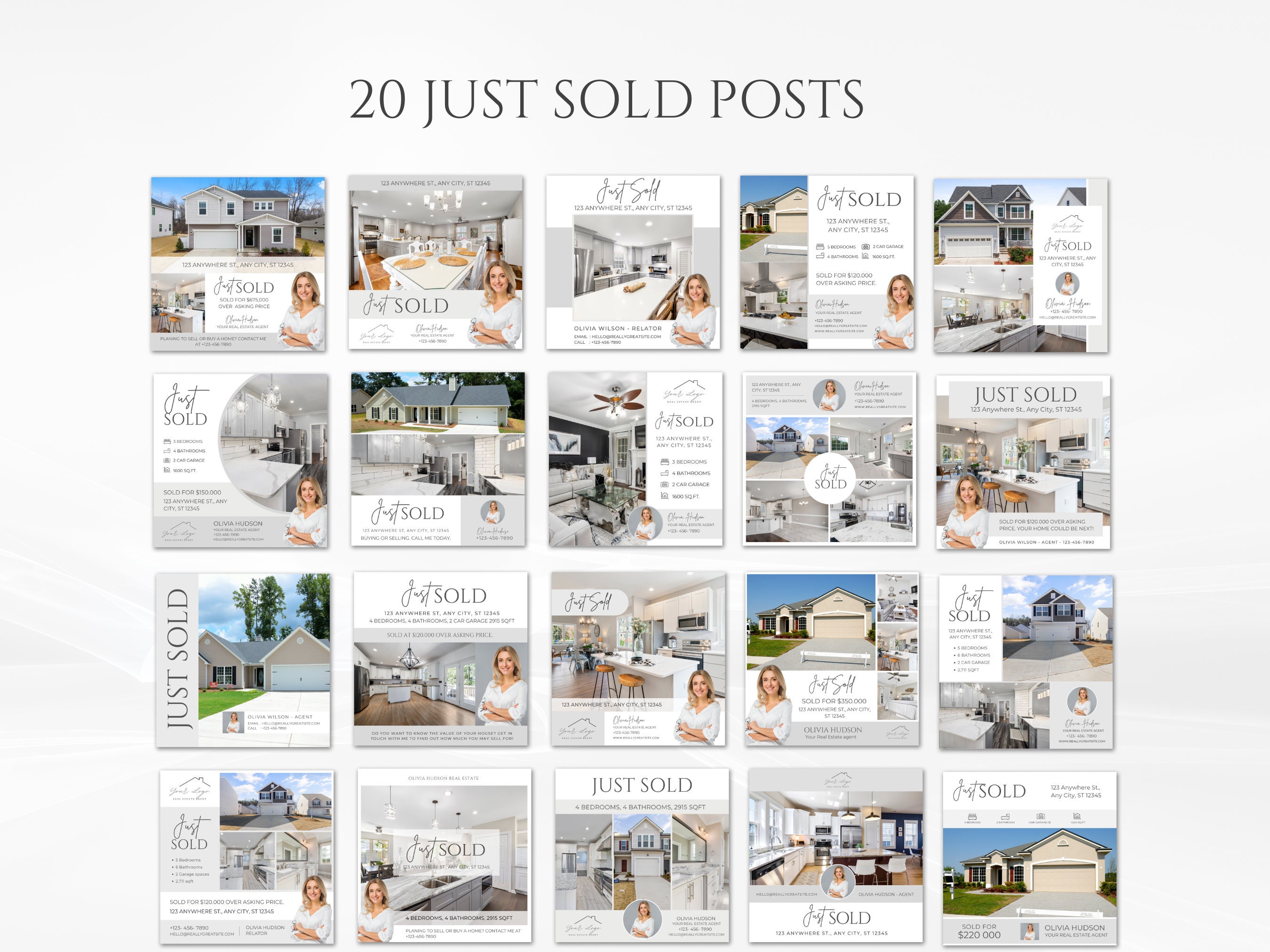 120 Real Estate Social Media Listing Update Posts Real Estate Marketing ...