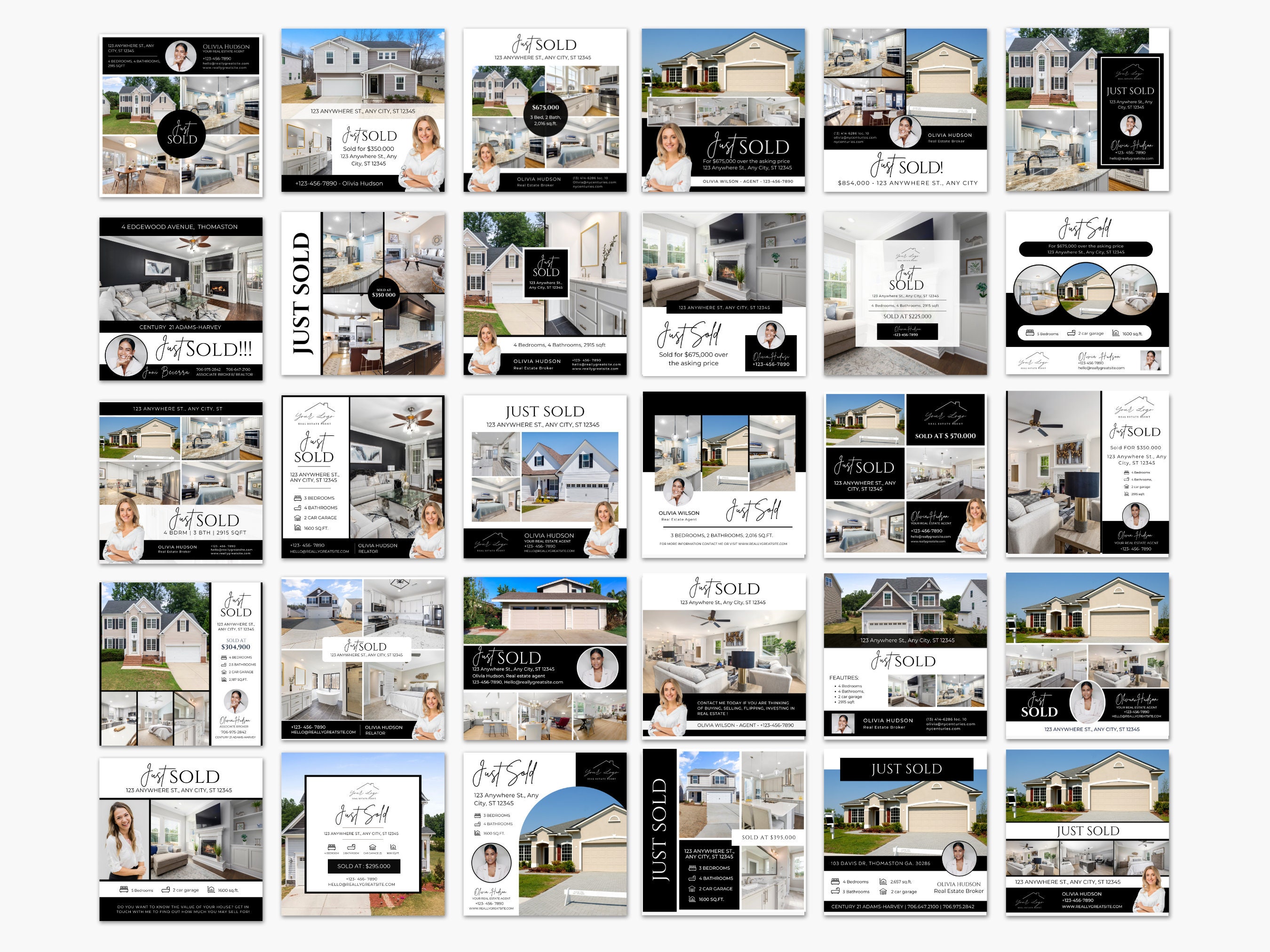 60 Just Sold Social Media Posts | Just Sold Instagram Post Templates ...