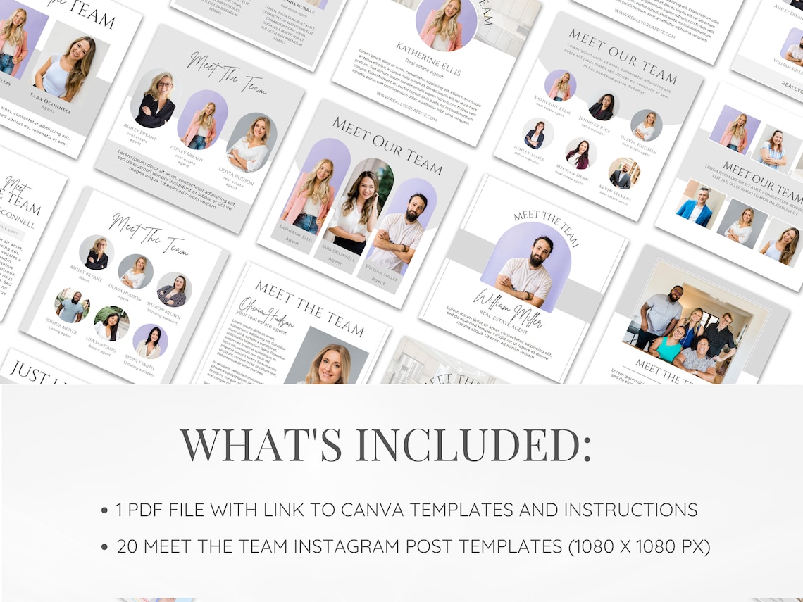 20 Meet the Team Social Media Posts | Real Estate Marketing | Real ...