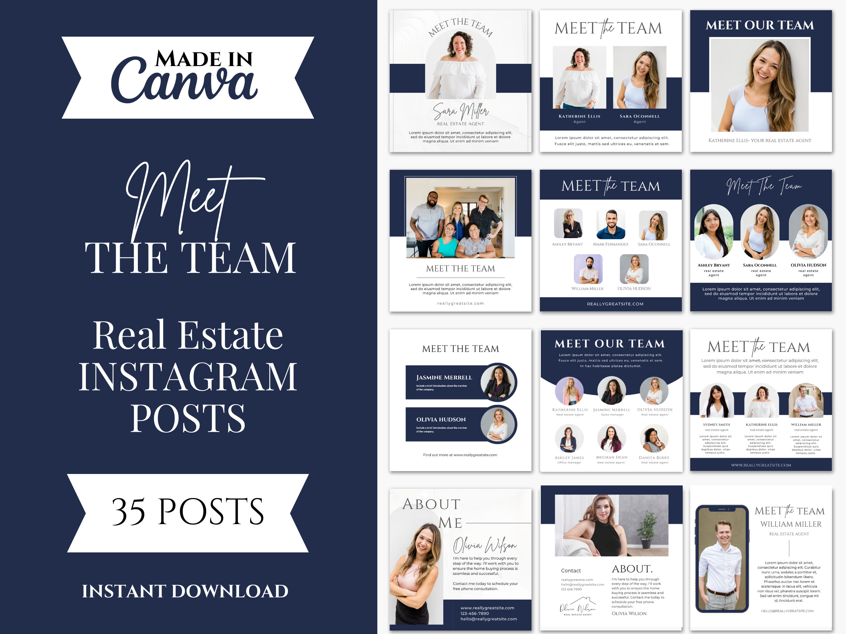 35 Meet the Team Social Media Posts | Real Estate Instagram Posts | Real Estate Marketing | Meet ...