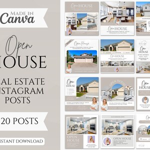 20 Open House Social Media Posts | Realtor Instagram Post Template ...