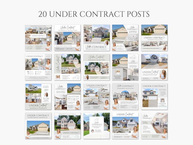 120 Real Estate Social Media Posts | Just Listed, Just Sold, Open House ...
