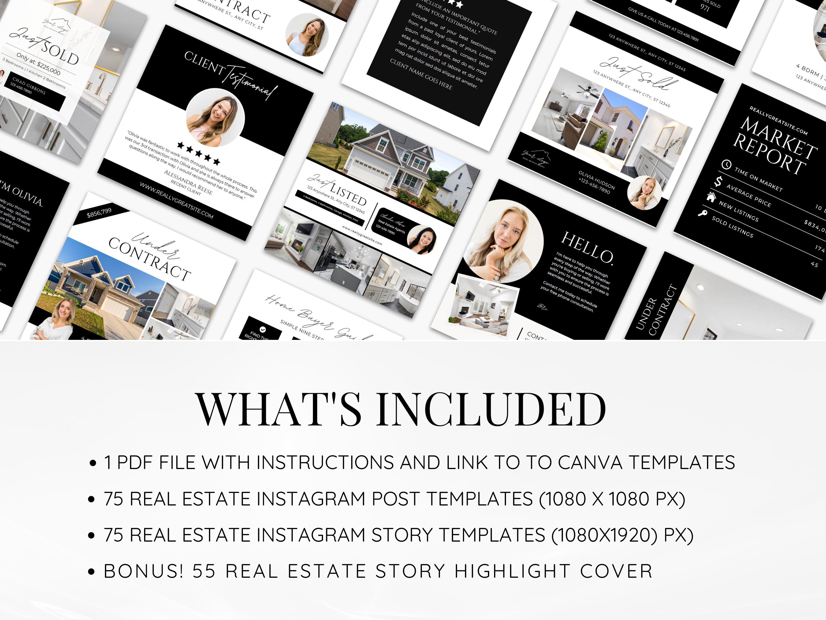 150+ Real Estate Instagram Templates | Realtor Instagram Post and Story ...