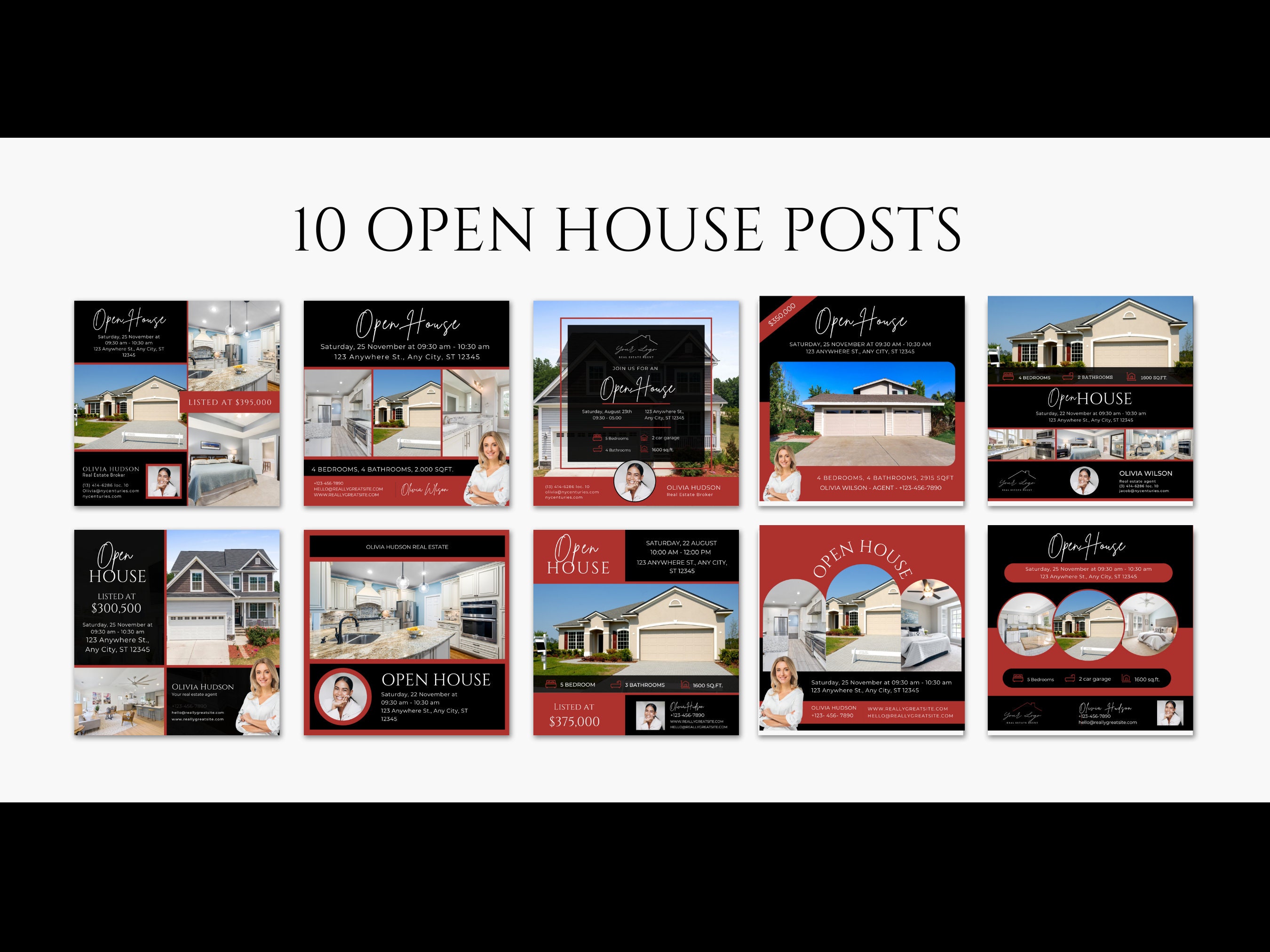 60 Real Estate Social Media Posts | Just Listed, Just Sold, Open House ...