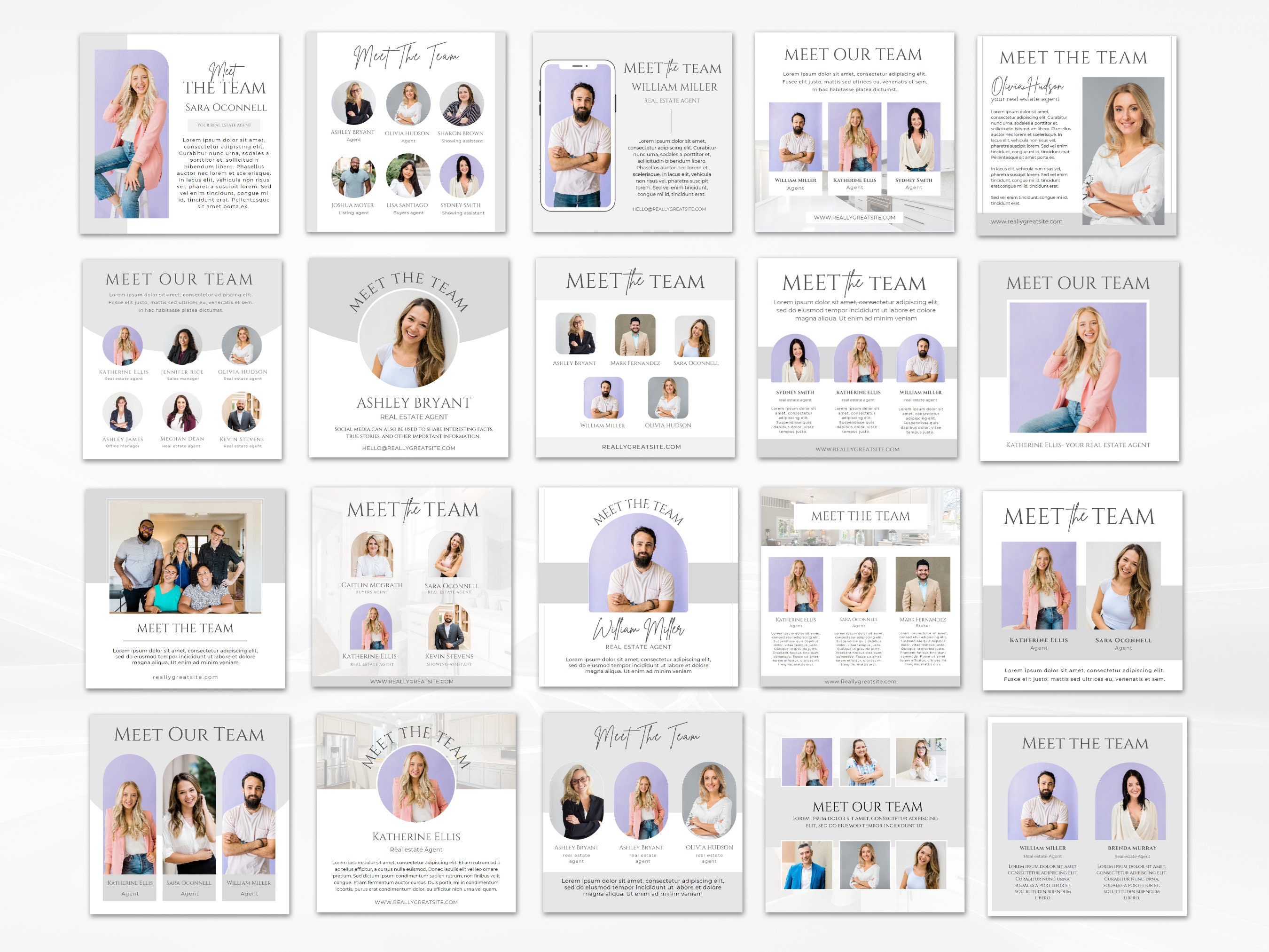 20 Meet the Team Social Media Posts | Real Estate Marketing | Real ...
