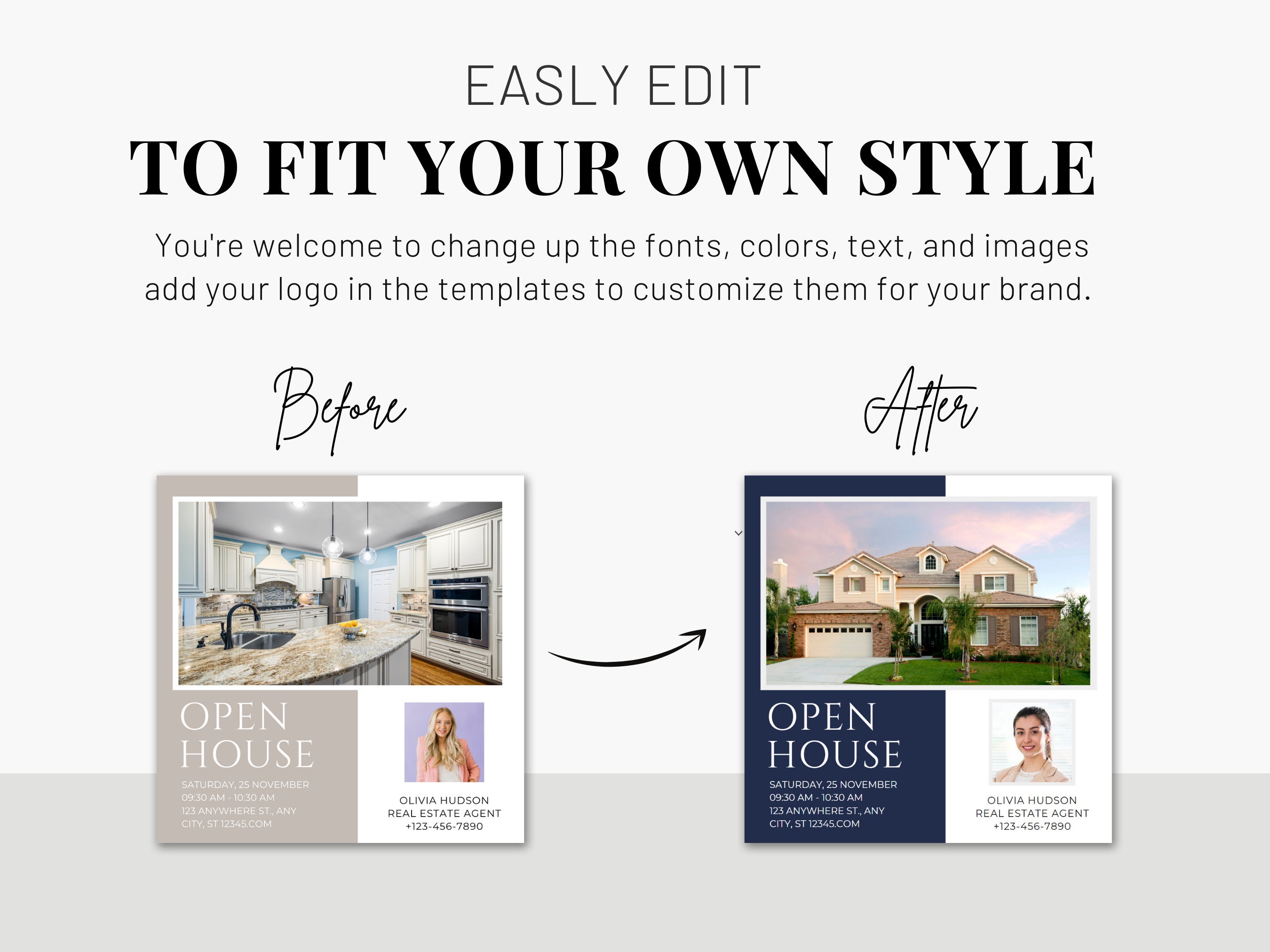 430 Real Estate Instagram Posts Real Estate Social Media Post Templates ...