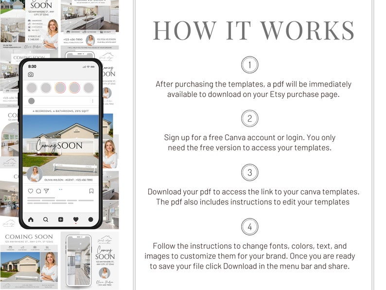 20 Coming Soon Social Media Posts | Realtor Instagram Post Templates ...