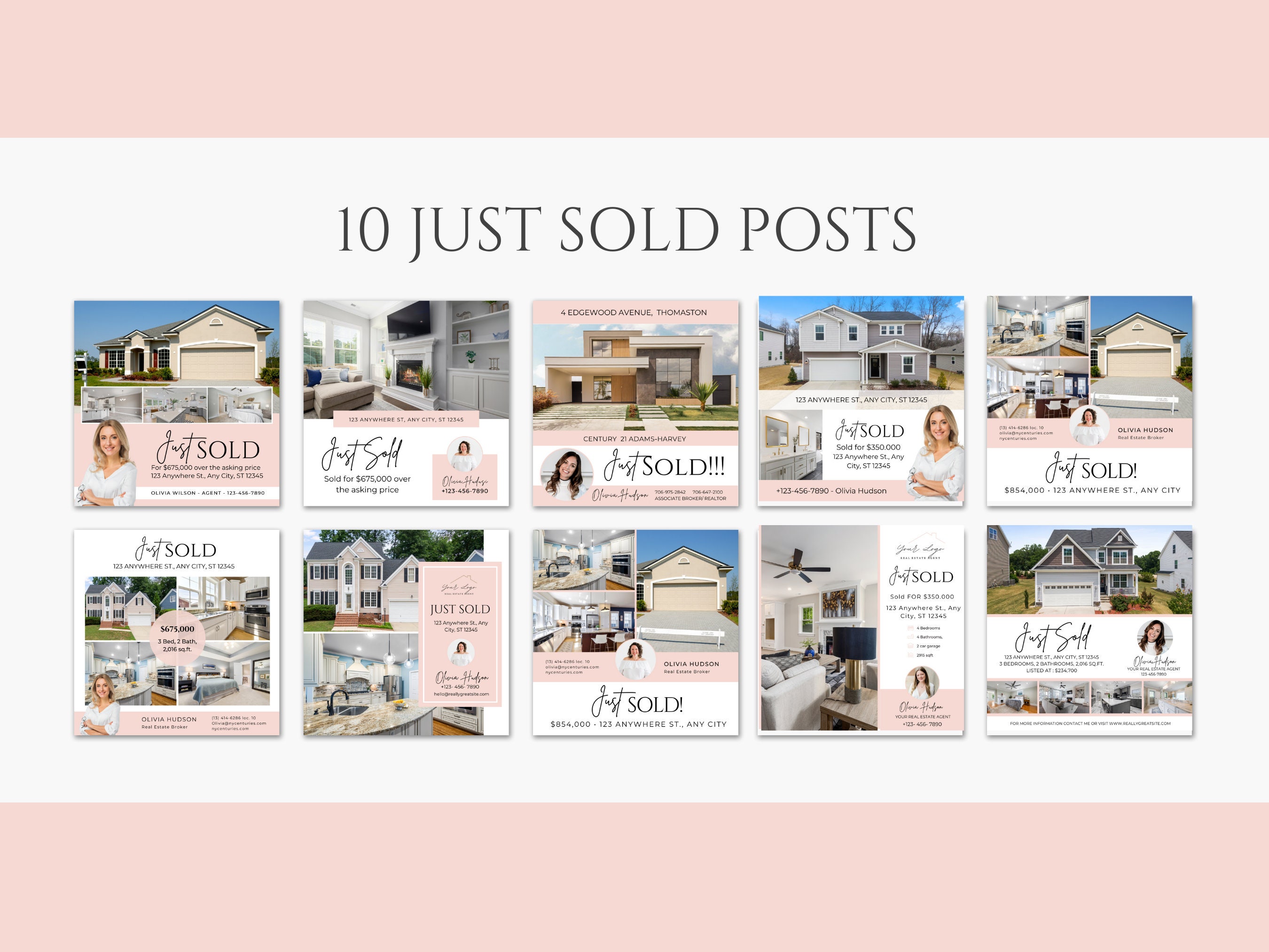 60 Pink Real Estate Social Media Listing Update Posts | Realtor ...