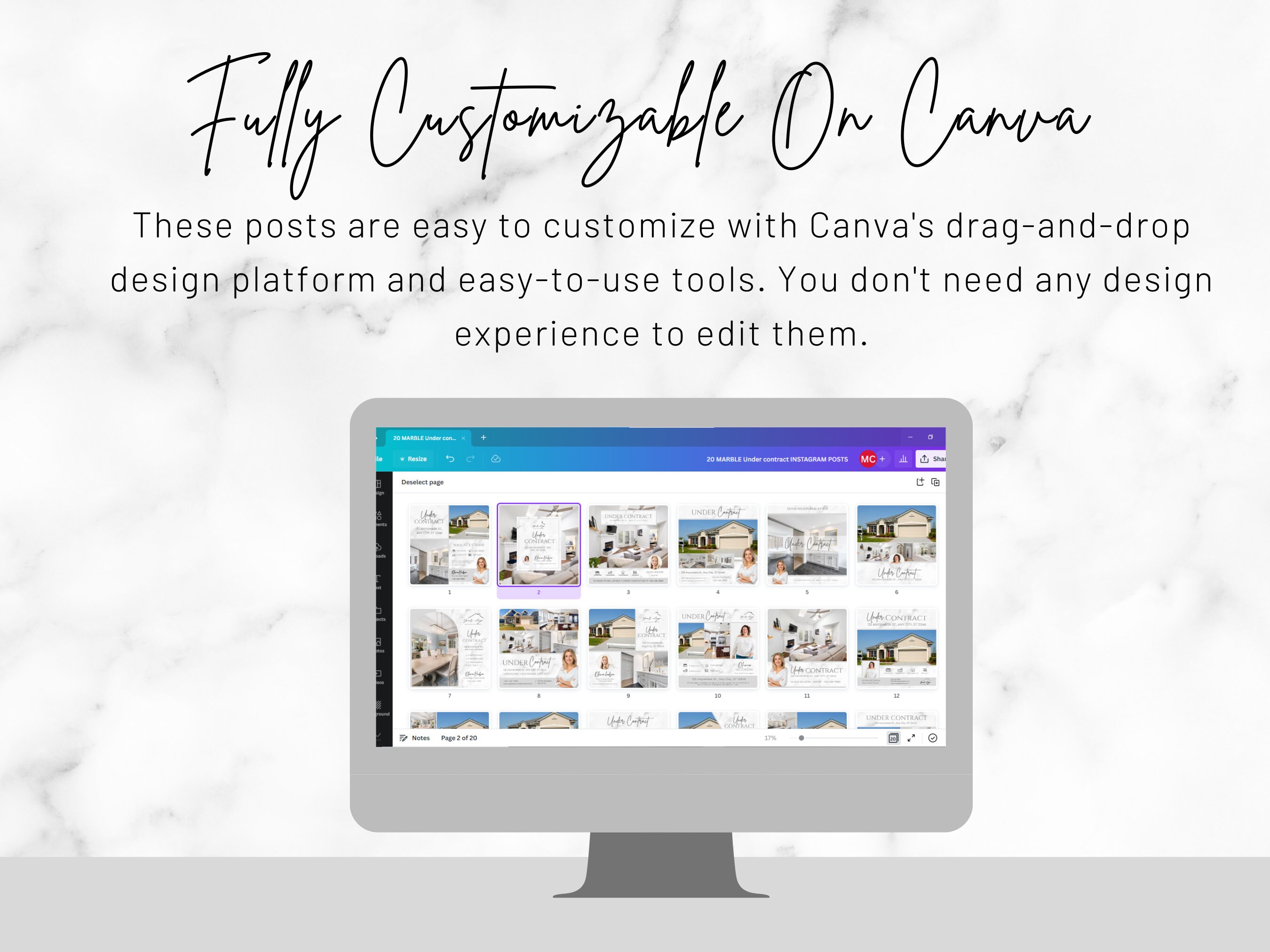 20 Marble Under Contract Social Media Posts | Under Contract Instagram ...