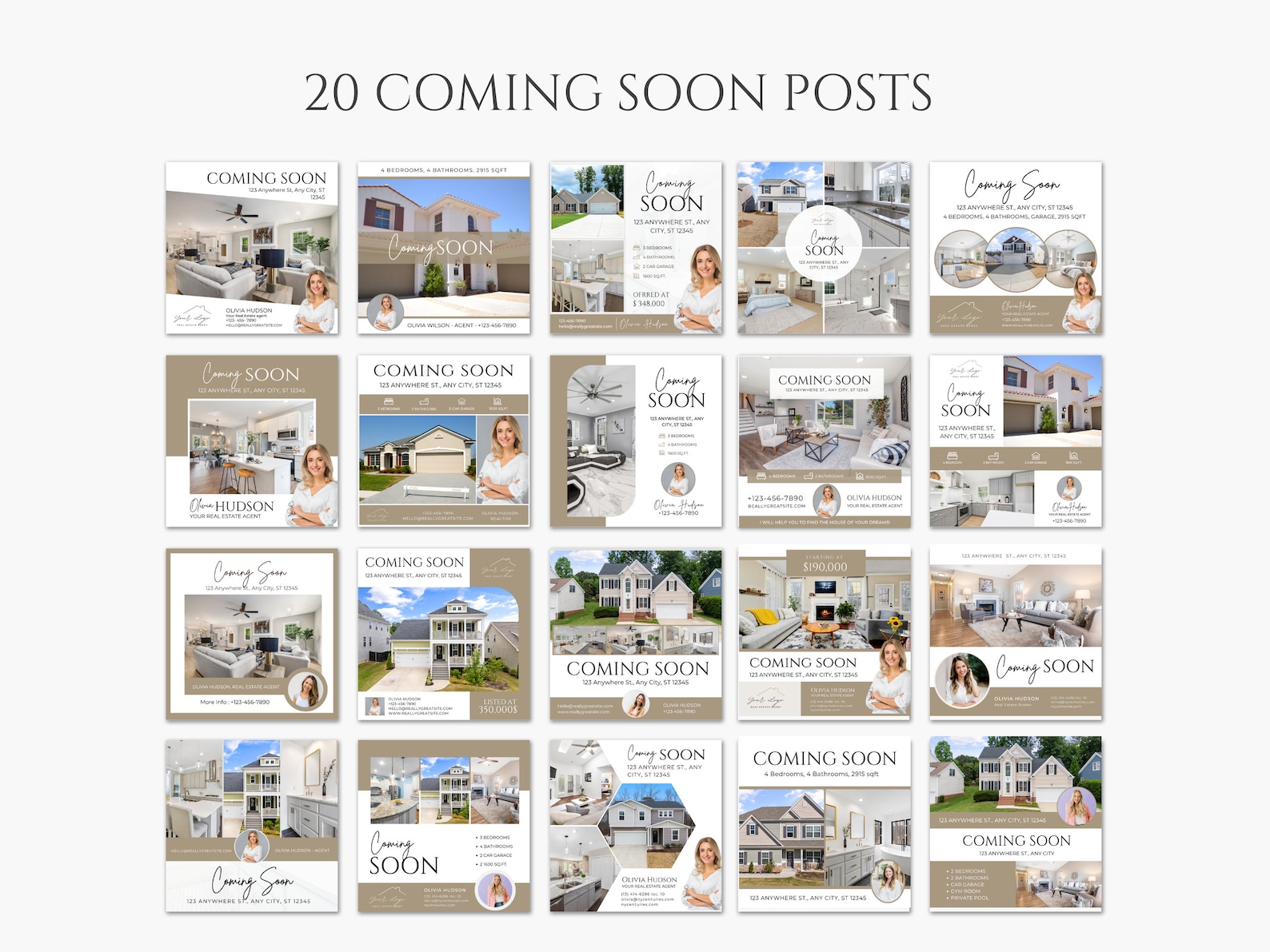 120 Real Estate Listing Update Social Media Posts Under - Etsy