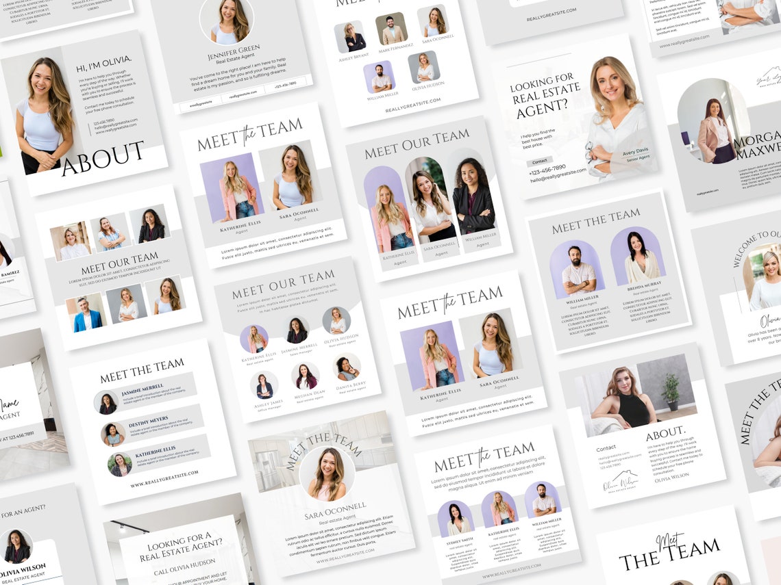125 Meet the Team Social Media Posts | Real Estate Marketing | Real ...