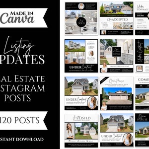 120 Real Estate Social Media Posts | Just Listed, Just Sold, Open House ...