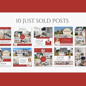 60 Red Real Estate Social Media Listing Update Posts | Instagram Posts ...