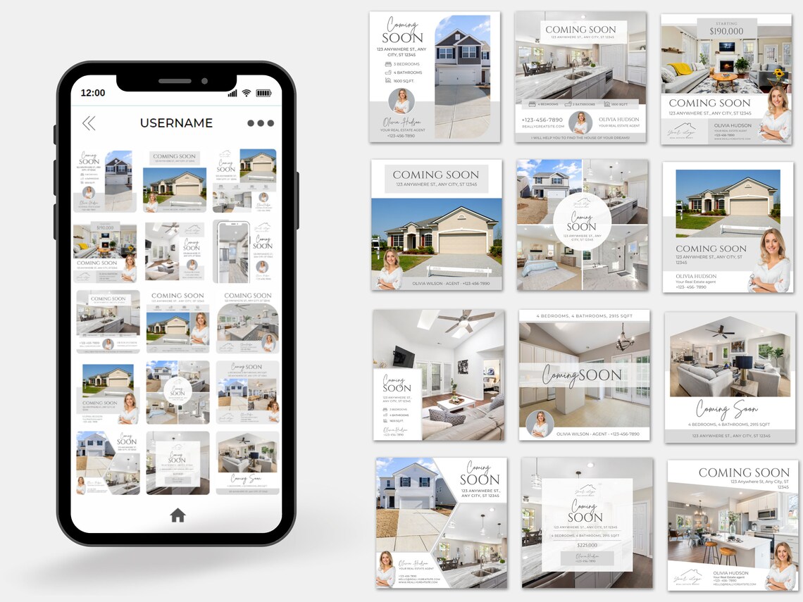 20 Coming Soon Social Media Posts Realtor Instagram Post - Etsy