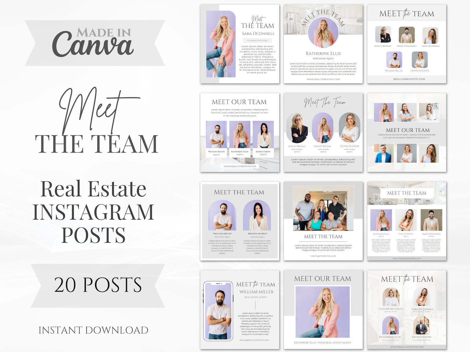 20 Meet the Team Social Media Posts | Real Estate Marketing | Real ...