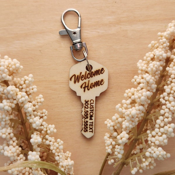 Key Shaped Key Chain - Etsy