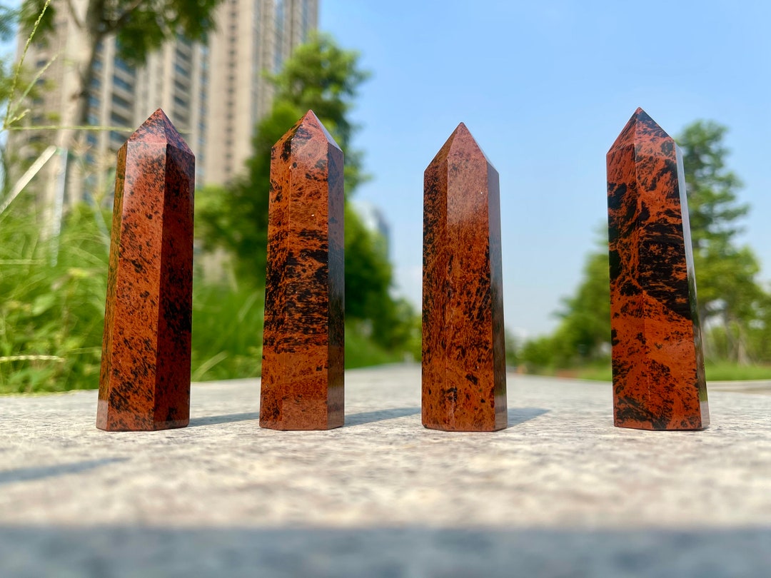 Red Obsidian Tower,crystal Tower,home Decor for Gift - Etsy