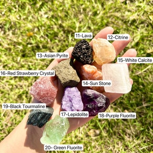 Natural Raw Crystal ,62kinds Rough Stone,healing Minerals,bulk Crystal ...