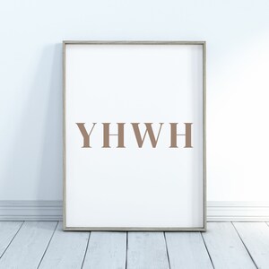 YHWH Poster / Yahweh Christian Wall Art / Christian Print / Digital ...