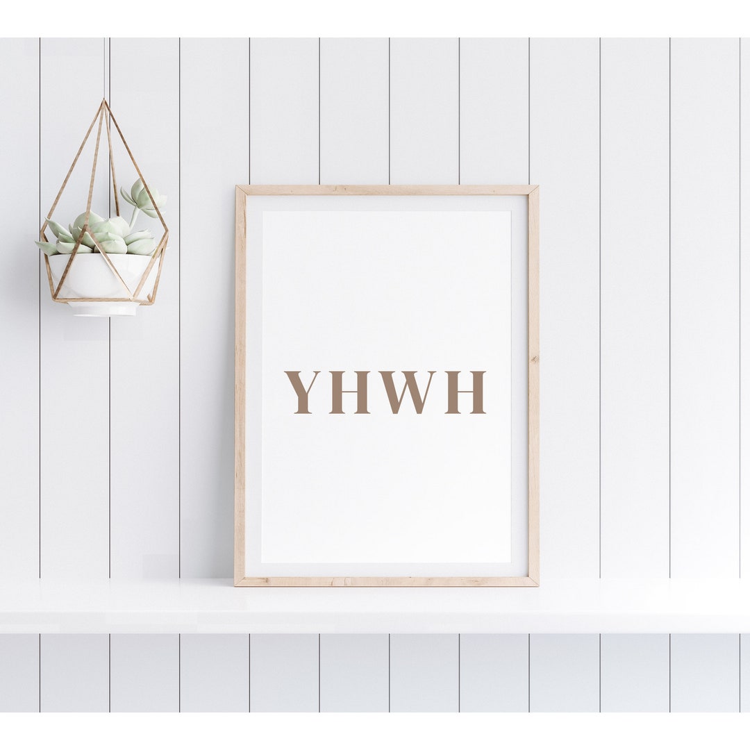 YHWH Poster / Yahweh Christian Wall Art / Christian Print / Digital ...
