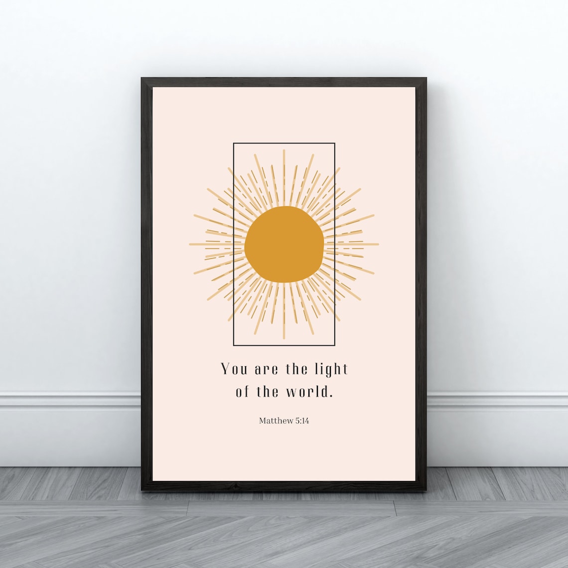You Are the Light of the World / Boho Christian Wall Art / - Etsy