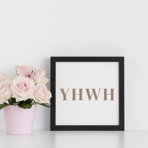YHWH Poster / Yahweh Christian Wall Art / Christian Print / Digital ...
