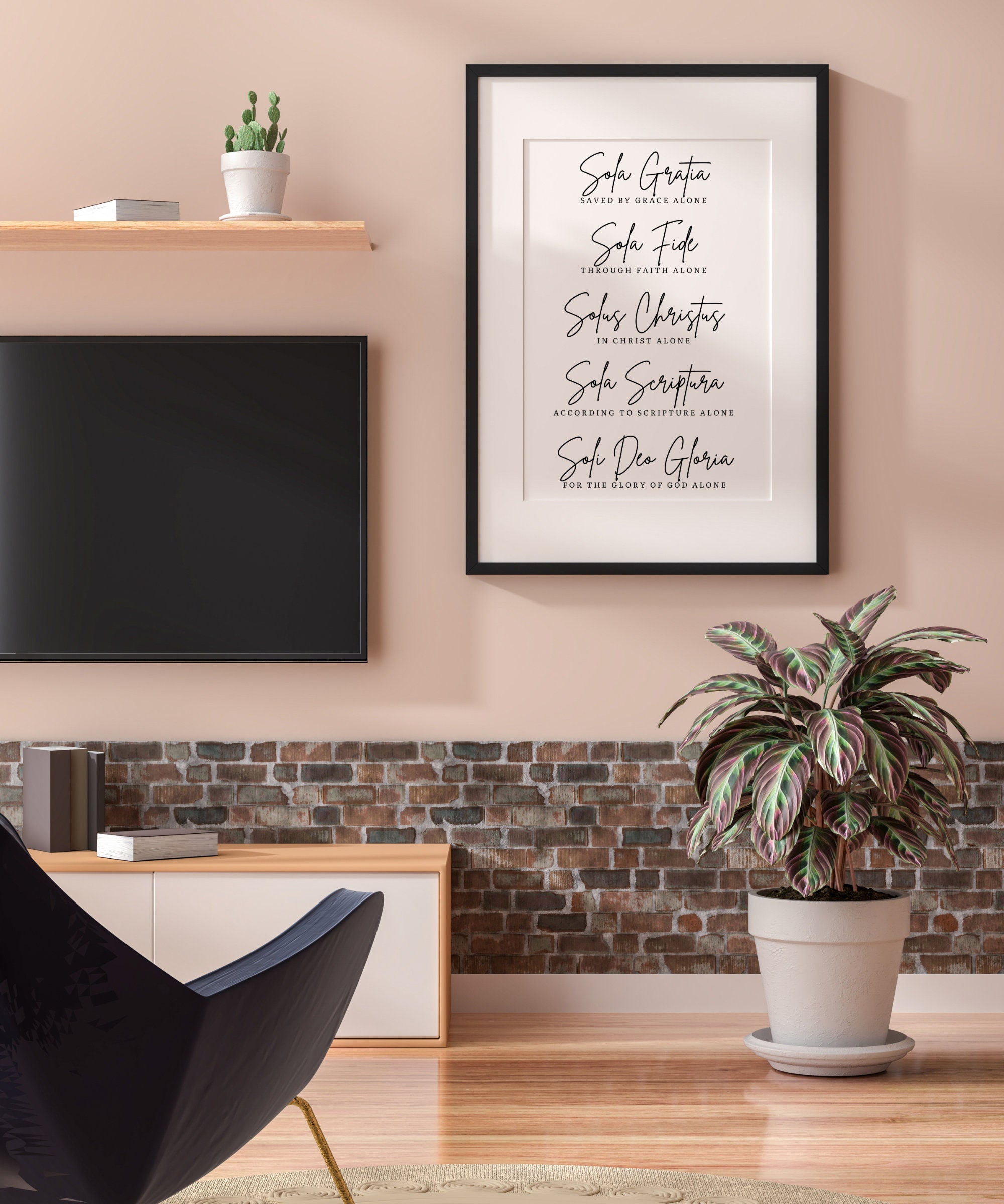 Five Solas Print / 5 Solas / Reformed Theology Print / 5 Solas - Etsy