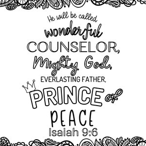 Printable Christmas Coloring Pages | Christmas Scripture Coloring ...