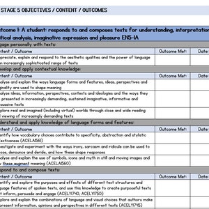 NSW English Syllabus _ Content and Outcome Planner and Tracker Tool ...