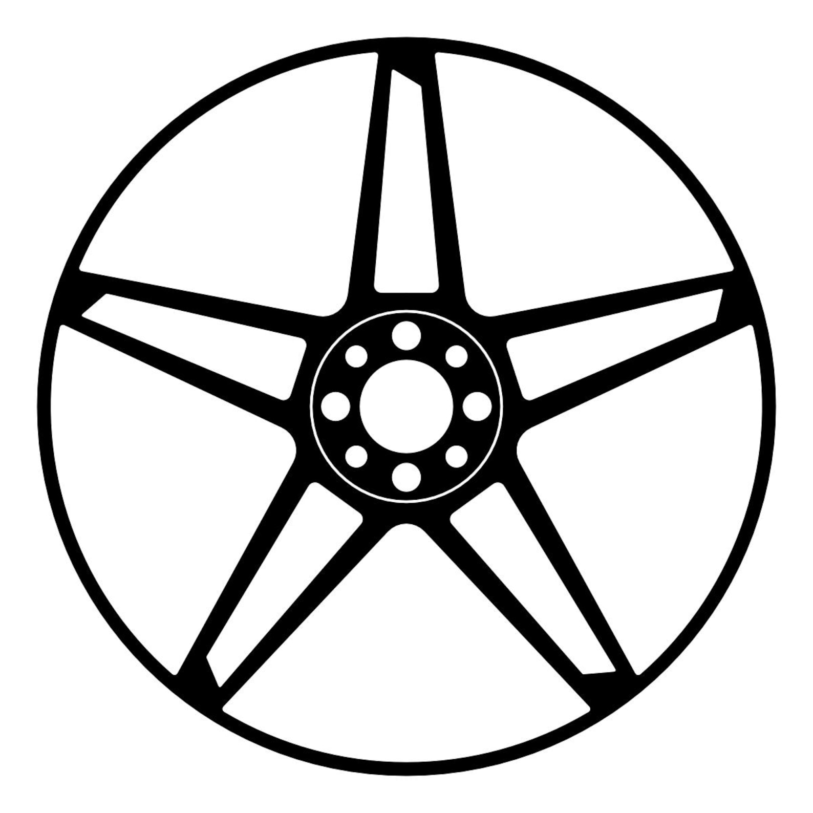 Bundle of 20 Cad-drawn Car Wheel Rim Vector File Patterns - Etsy